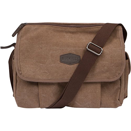 Vintage Retro Canvas Messenger Bag For Men & Women by Alen Lee Work ...