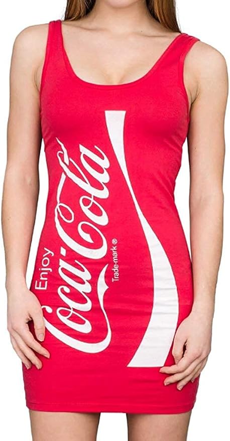 Coca-Cola Coke Red Tunic Tank Dress: Amazon.ca: Clothing & Accessories