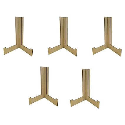 100yellow® Wooden Photo Frame Stand (14 x 10 x 3 cm, Brown) : Amazon.in ...