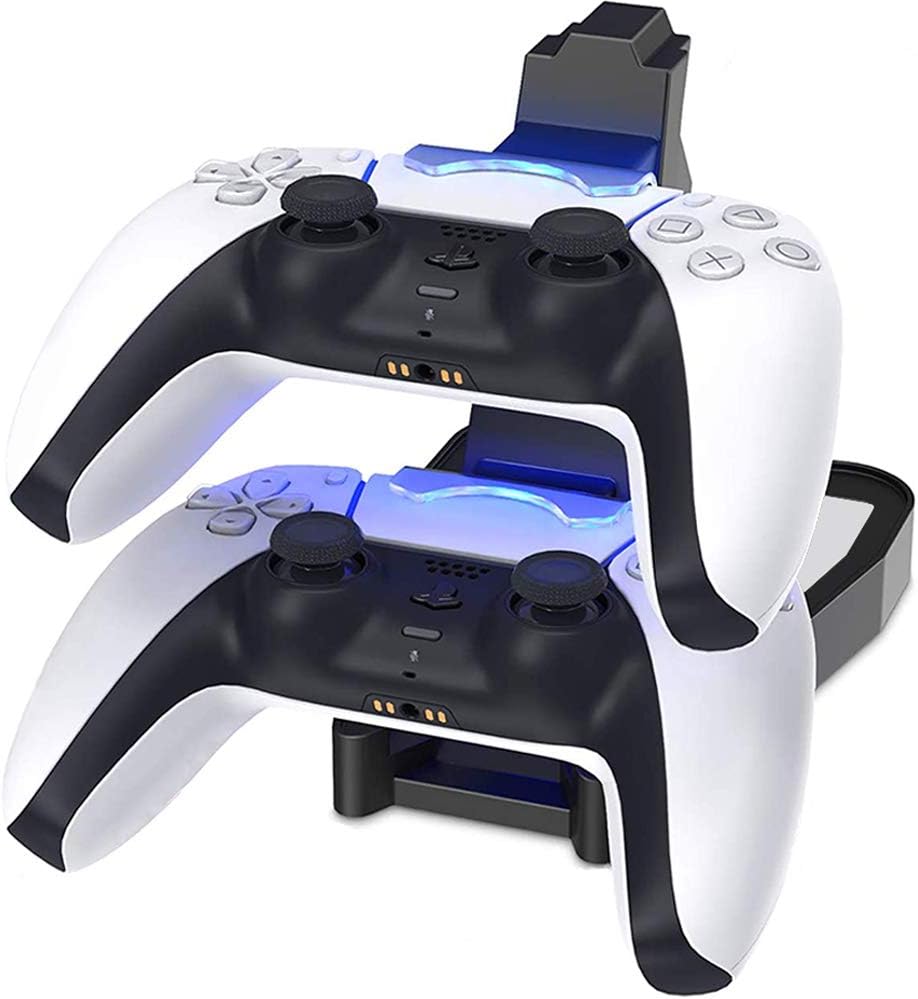 PS5 Controller Charger, Joso Dual USB Fast Charging Station, Type C ...