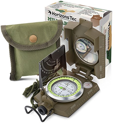 Horizons Tec Military Floating Compass Kit | Waterproof Zinc Alloy Body ...