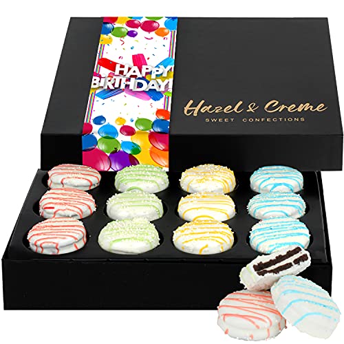 Hazel & Creme Chocolate Gift Box - Happy Birthday Food Gift - White ...