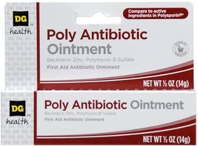 Amazon.com: DG Health Poly Antibiotic Ointment, 0.5 oz: Everything Else