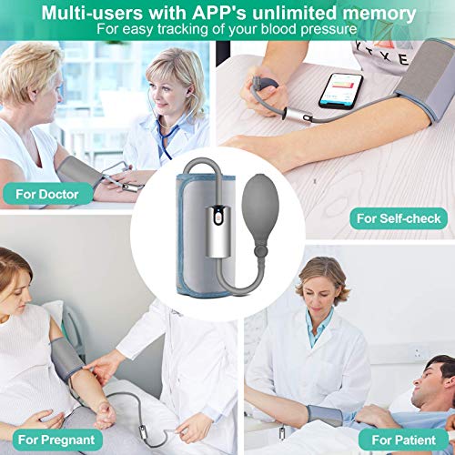 Wellue Blood Pressure Monitor Bluetooth, Upper Arm Cuff, Digital BP ...