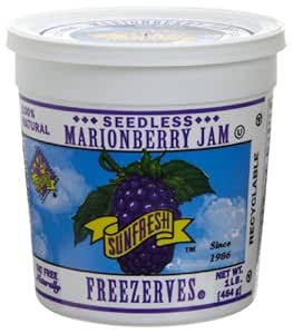 Amazon.com : Sunfresh Seedless Marionberry Jam Freezerves, 16-Ounce ...
