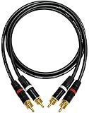Amazon.com: 0.5 Foot RCA Cable Pair - Made with Canare GS-6 Audio ...