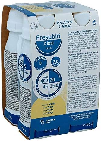 Fresenius Kabi FRESUBIN 2 KCAL Drink Vanilla Water Bottle, 200 ML, 1er ...