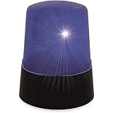 Novelty Party Disco Battery Operated Rotating Blue LED Police Siren ...