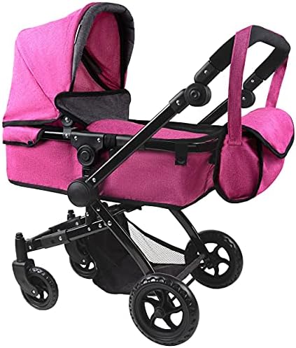 Fash n Kolor Baby Doll Stroller My First Foldable Doll Stroller in ...
