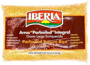 Amazon.com : Iberia Parboiled Brown, 10 Pounds, Rice, 160 Ounce ...