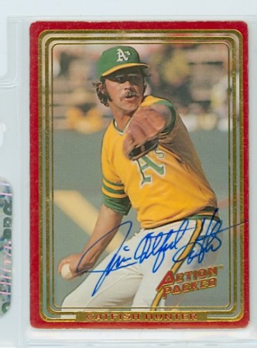Catfish Hunter Athletics Autograph, Athletics Catfish Hunter Autograph
