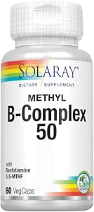 Amazon.com: Solaray Methyl B-Complex 50mg | Methylated Forms of Folate ...