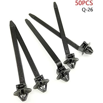 Amazon.com: uxcell 50 Pcs Black 11mm Hole Cable Car Boat Trailer Zip ...