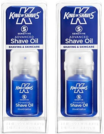 King of Shaves Sensitive Advanced Shaving Oil with Handy Pump 20 ml ...