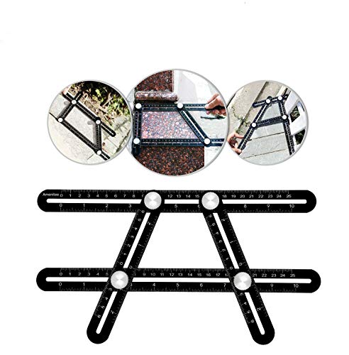 Amenitee Angle Layout Measuring Ruler-Universal Ruler - Full Metal ...