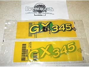 Amazon.com : John Deere GX345 Hood Decal Set for a GX345 Tractor ...