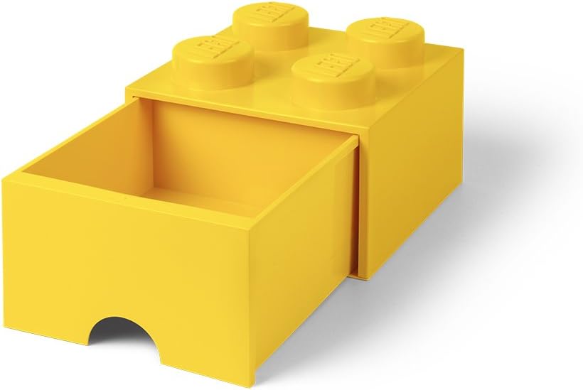 LEGO Brick Drawer 4 Knobs, 1 Drawer, Stackable Storage Box, 4.7 L ...