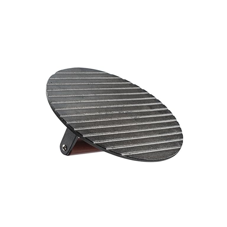 Bellemain Bacon Press 8.5-Inch Round | Heavy-duty Cast Iron Grill Press ...