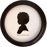 Amazon.com - CUT ARTS Round Black 8" Picture Frame