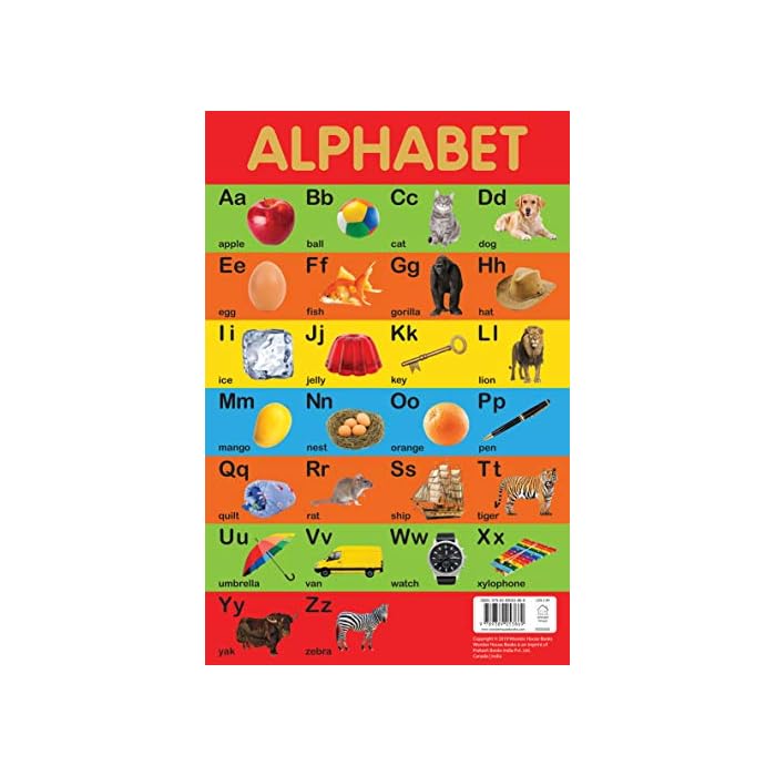 Buy Alphabet Chart - Early Learning Educational Chart For Kids: Perfect ...