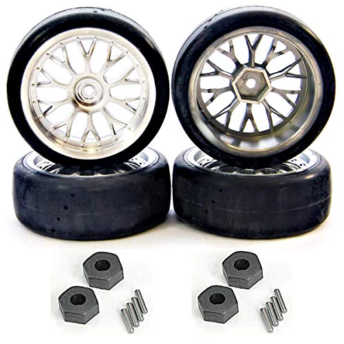 Traxxas Nitro 4-Tec 3.3 FOUR PROTRAX WHEELS, MEDIUM COMPOUND TIRES ...