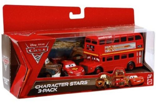 Buy Disney Pixar Cars 2 - Character Stars 3 Pack With London Bus ...