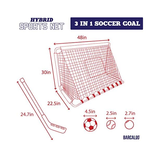 Soccer Goal and Pitchback - 3 in 1 Sports Net with Soccer Ball ...