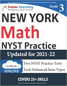 New York State Test Prep: 3rd Grade Math Practice Workbook and Full ...
