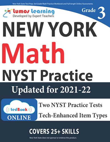 New York State Test Prep: 3rd Grade Math Practice Workbook and Full ...
