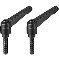 Amazon.com: uxcell M8 x 32mm Handle Adjustable Clamping Lever Thread Push Button Ratchet Male ...