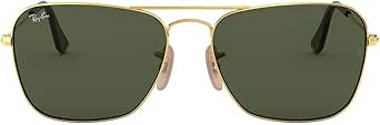 Amazon.com: Ray-Ban RB3136 Caravan Square Sunglasses, Gold Havana/G-15 ...