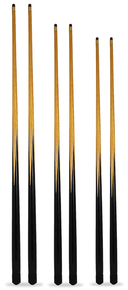 Mua 6 Pool Snooker cues with 11mm screw on tips - 2 each of 36", 48 ...