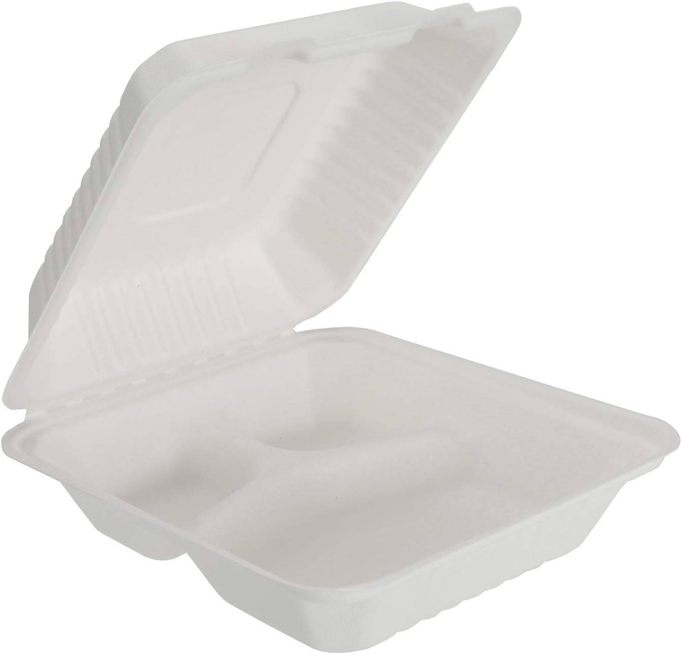 Bekith 90 Pack Clamshell Take Out Food Containers 3-Compartment ...