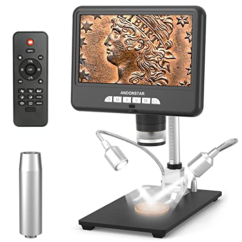 Andonstar AD207S HDMI Digital Microscope, Coin Microscope with ...