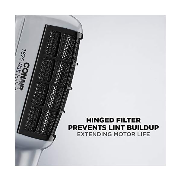 Conair 3-in-1 Styling Hair Dryer, 1875W Hair Dryer with Ionic ...