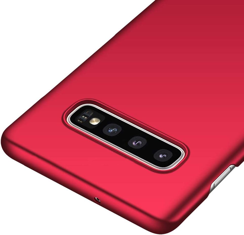 Richgle Samsung Galaxy S10 Case, Red Ultra Slim Protective Case Hard ...