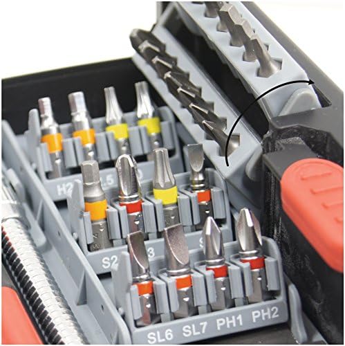 Connex COXB973943 43pc Ratchet Screwdriver Set, Multi-Colour, Set of 43 ...