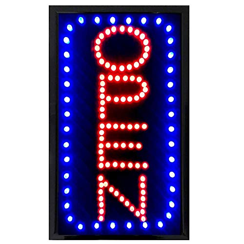 22x13inch Large Vertical LED Open Sign for Business: Lighted Signs with ...