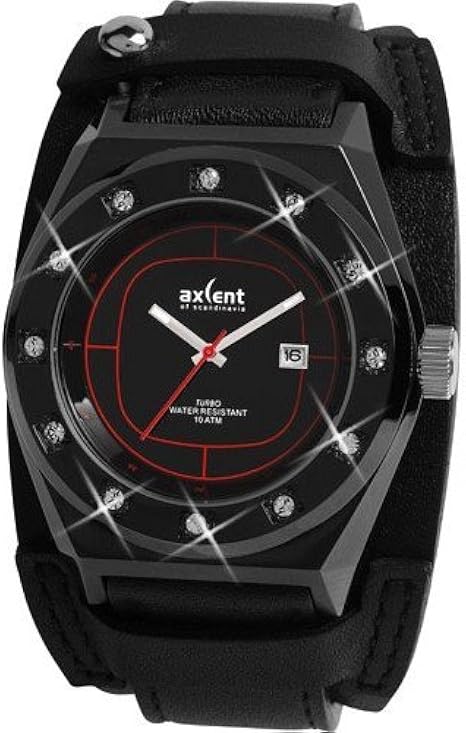 Axcent - Turbo - All Black Watch: Amazon.co.uk: Watches