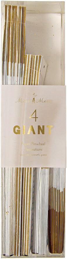 Meri Meri Giant Gold Holographic Pinwheels – BigaMart