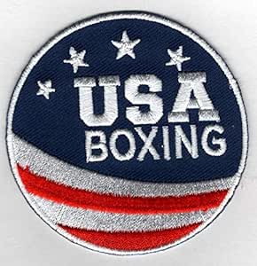 Amazon.com: Team USA Boxing Embroidered Iron-On Patch Size 2 3/4". USA ...