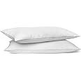 Amazon.com: SILUI Flat Soft Thin Pillows King Size Set of 2 Pack Bed ...