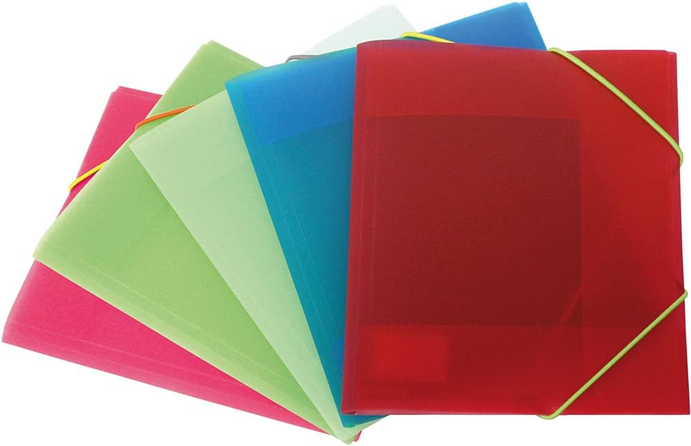 Grafoplás A5 Folder, Rubber and Flaps, White – BigaMart