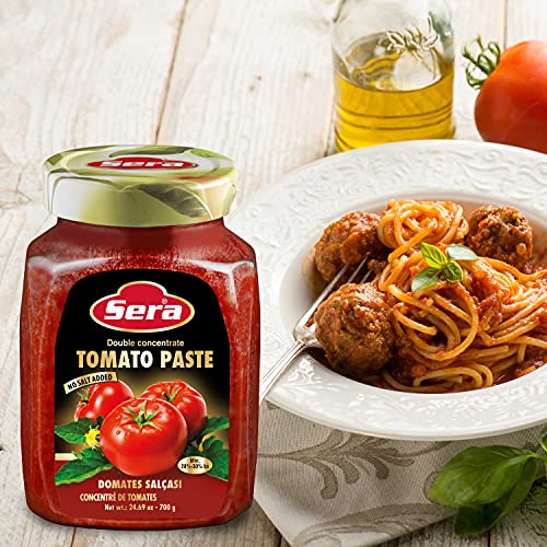 Sera Double Concentrate Tomato Paste 24.7 oz (6 PACK) | 100% All ...