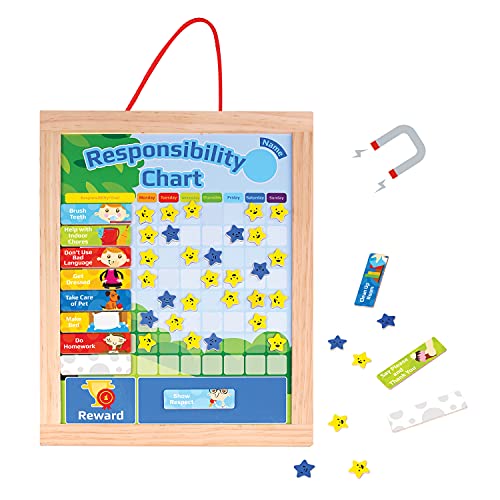 TOOKYLAND Responsibility Chart Kids Chore Chart, Magnetic Chore Chart ...