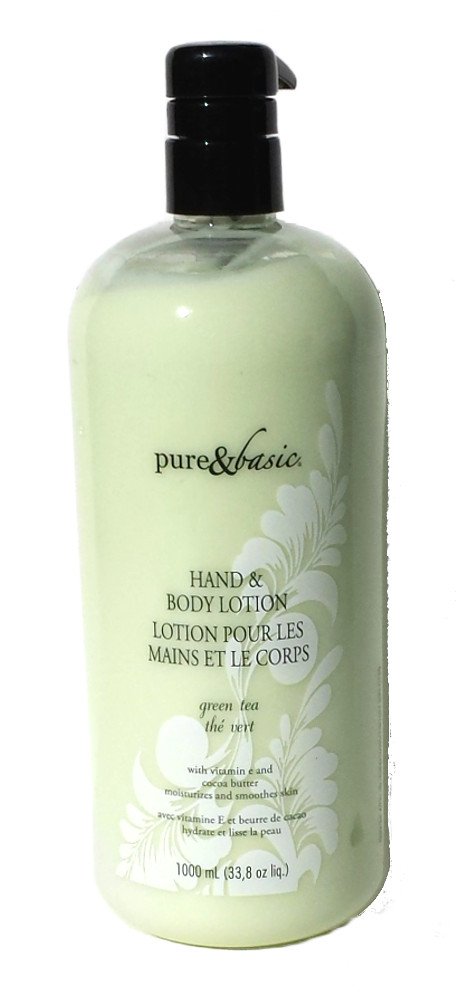 Amazon.com : Pure & Basic Green Tea Hand & Body Lotion 33.8 oz : Beauty