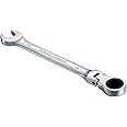 KATUR 12mm Ratcheting Wrench Set Flexible Pivoting Head Ratchet ...