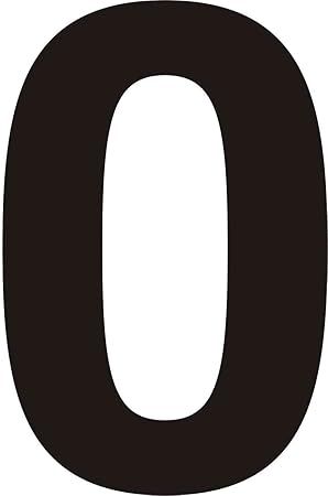 75 mm negro la helvética Bold vinilo de letra O condensará con estilo ...