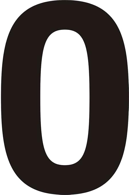 75 mm negro la helvética Bold vinilo de letra O condensará con estilo ...