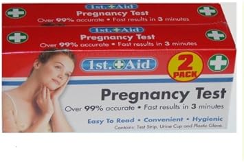Home Pregnancy Test - by 1st Aid (2 Pack): Amazon.co.uk: Health ...